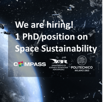 PhD position open in our team on Space Sustainability – COMPASS